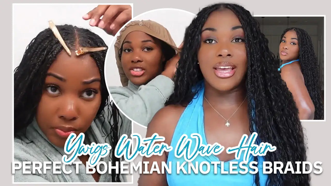 Ywigs Water Wave Hair: Perfect Bohemian Knotless Braids