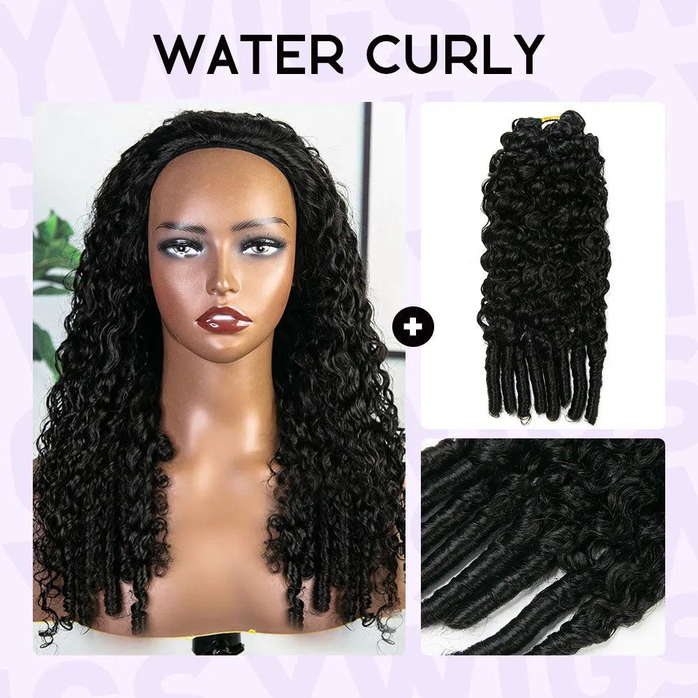 Half Wig & Miracle Knots Braids Human Crochet Hair Extensions – Ywigs