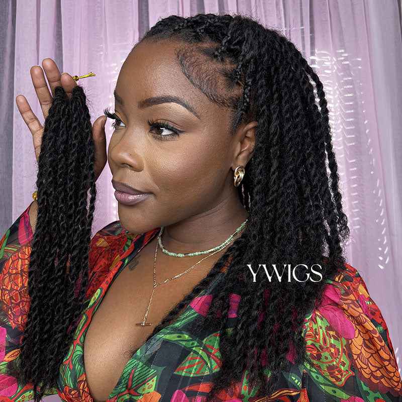 Pre-Twisted Human Passion Twist Crochet Hair – Ywigs