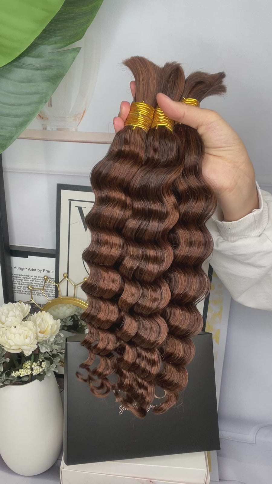 #4/#30 Mix Color Blend Loose Deep Wave Bulk Human Braiding Hair – Ywigs